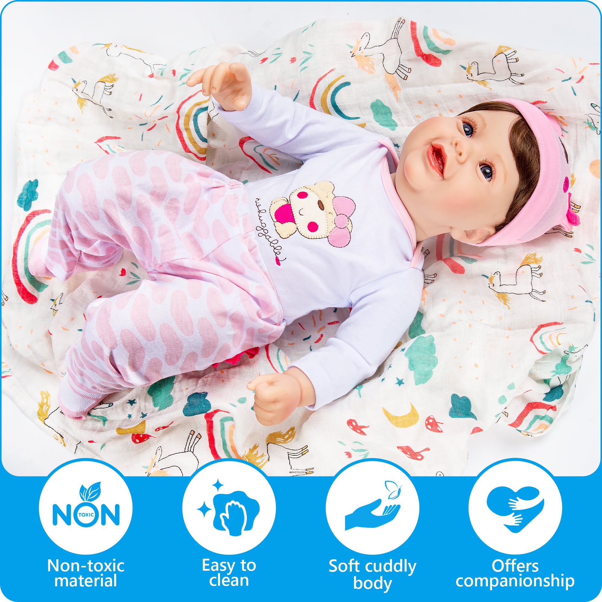 22 inch - Lifelike Reborn Baby Dolls for Seniors with
